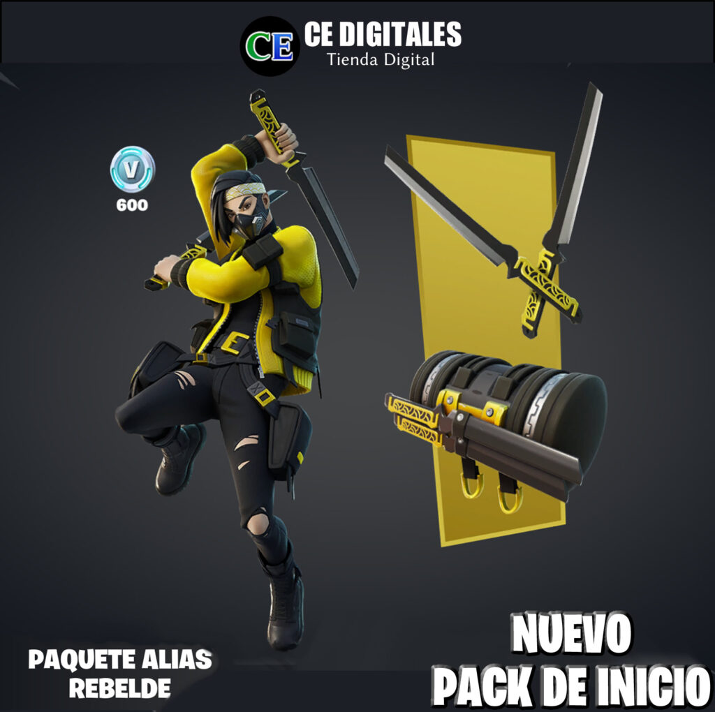 Pack de inicio - Fortnite – Robux Roblox - Fortnite - FreeFire - Cedigitales