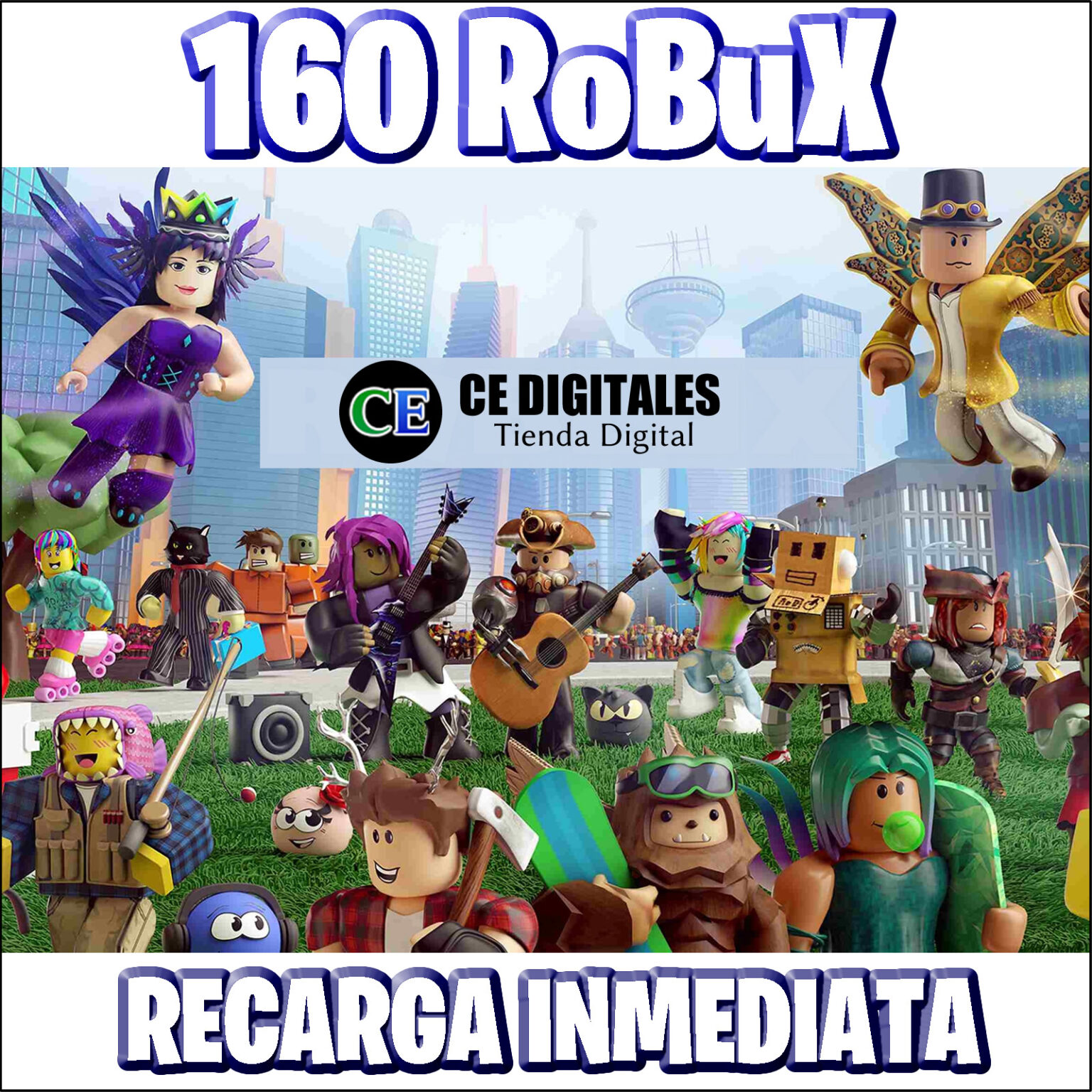 160 Robux – Robux Roblox - Fortnite - FreeFire - Cedigitales